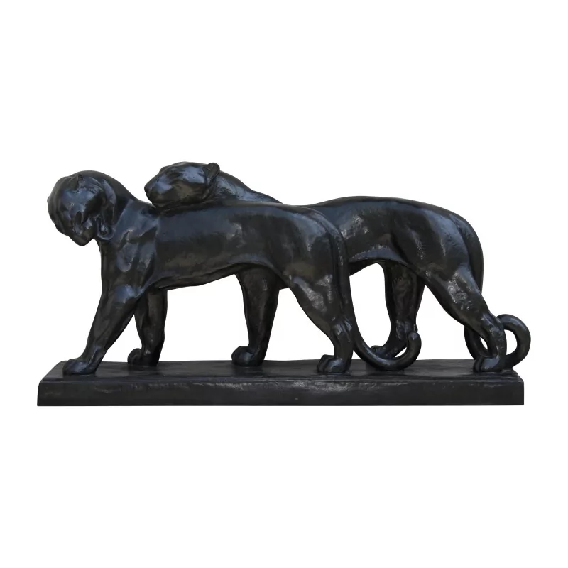 1 Bronze “Les Lionnes” signé de André Vincent BECQUEREL (1893 - … - MOINAT