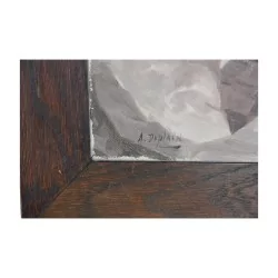 1 Tableau huile sur toile “Château de Chillon” signée en bas à … - MOINAT